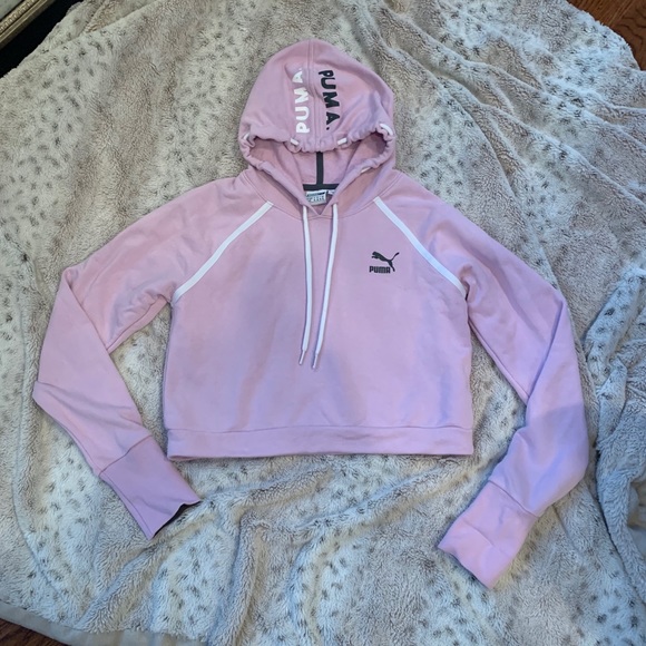 Puma | Tops | Puma Cropped Hoodie | Poshmark
